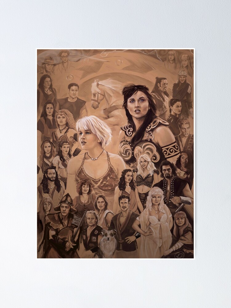 "Xena Character Poster" Poster for Sale by deirdreebeck | Redbubble