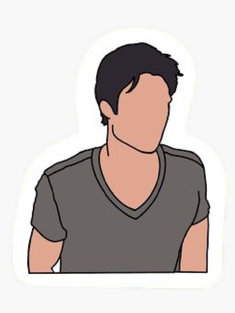 "Damon Salvatore" Sticker for Sale by alisonkerr13 | Redbubble