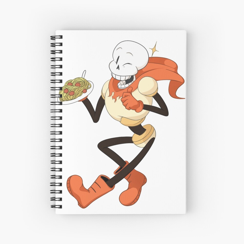 "Undertale - Papyrus" Spiral Notebook for Sale by dpfelix | Redbubble
