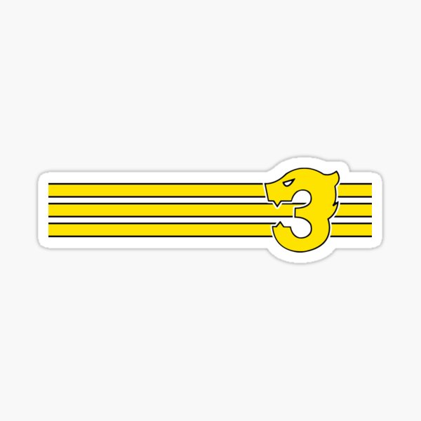 "Bear Racing Stripes" Sticker by NerdiousBrands | Redbubble