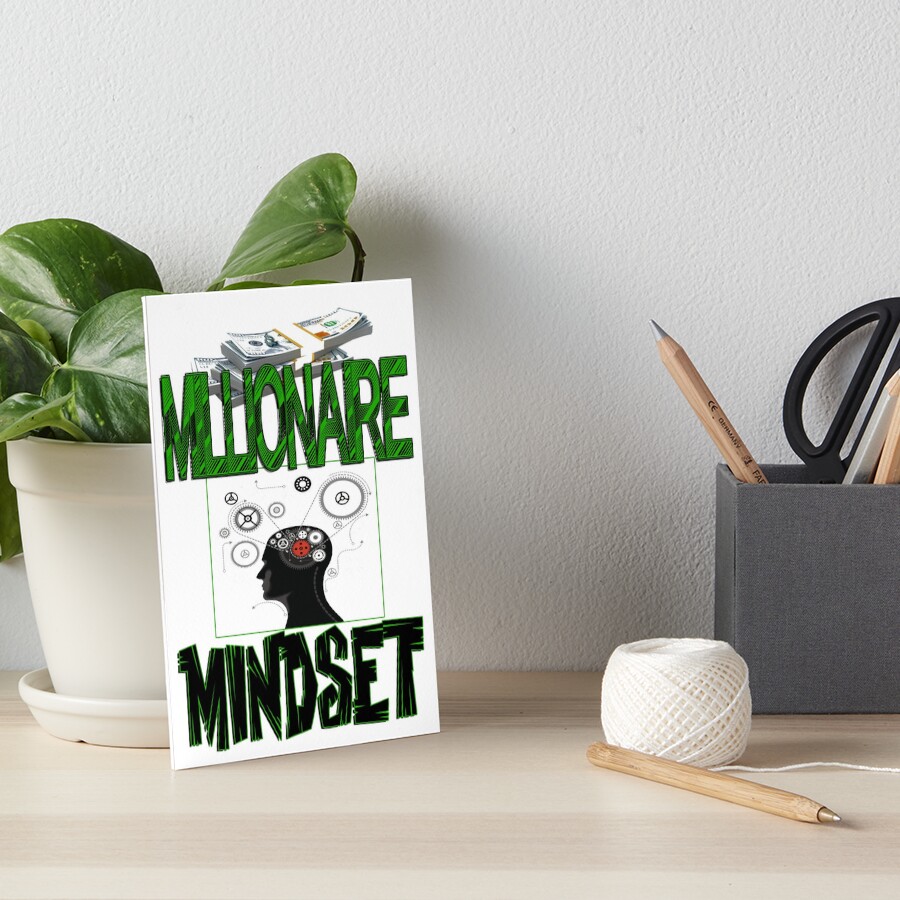 "Millionaire Mindset" Art Board Print for Sale by Alex7one3 | Redbubble