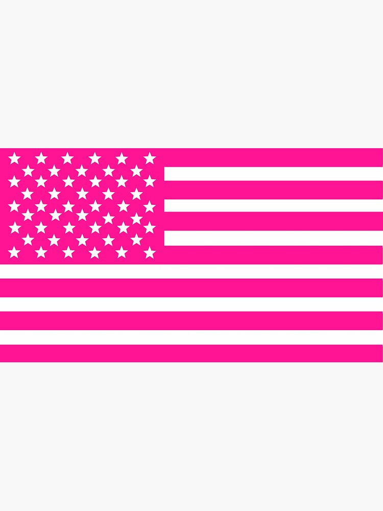 "Pink American Flag" Sticker for Sale by angelmidd123 | Redbubble