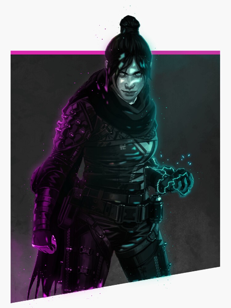 "Apex Legends - Wraith Glow(Purple / Blue)" Sticker by ProjectBlackout ...