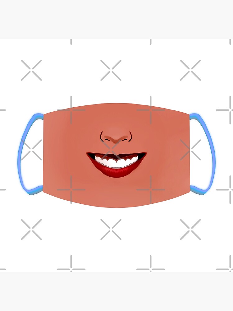 "Scarlet Lips Mask" Poster by marykuvic-art | Redbubble