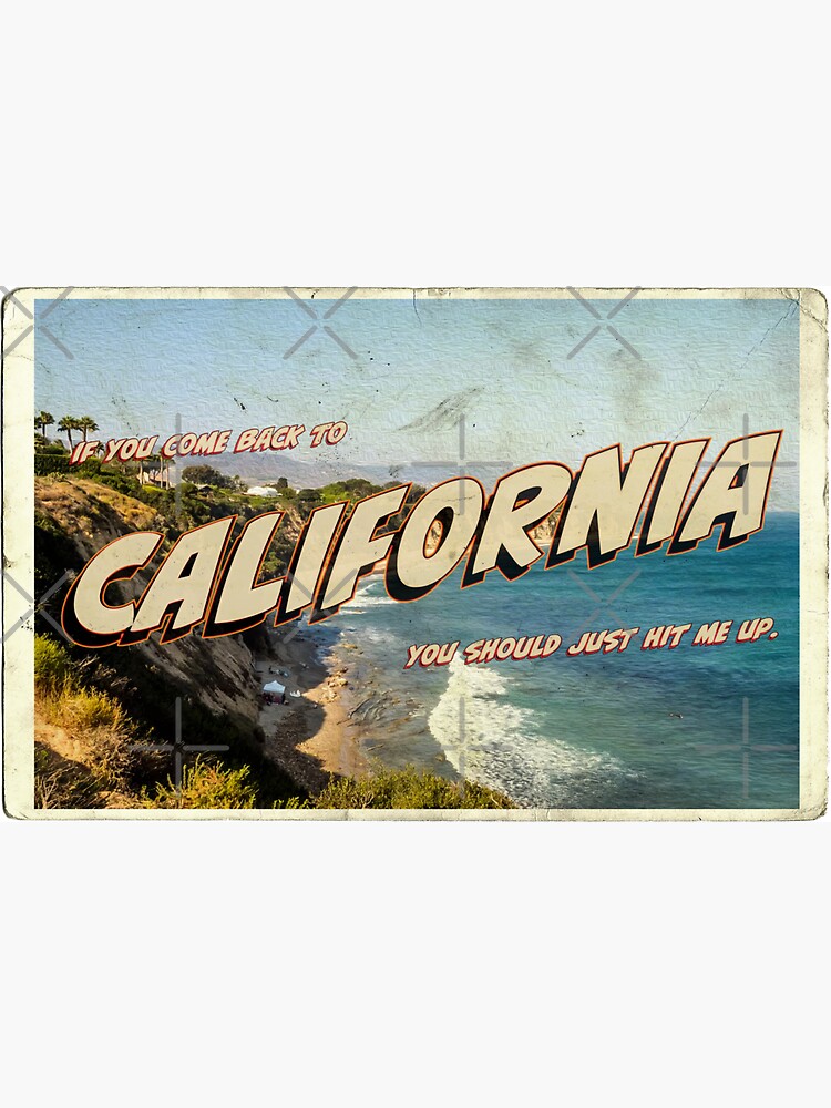 Imán for Sale con la obra «Postal de California - Lana Del Rey - NFR ...