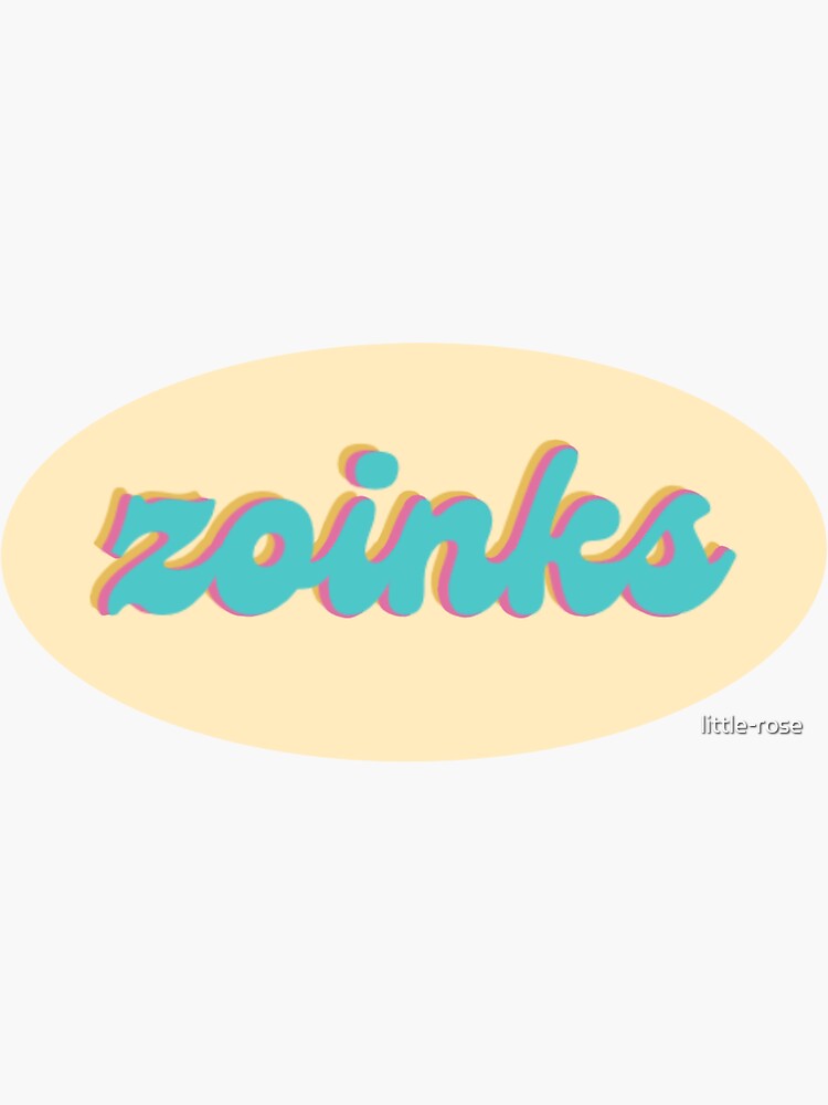 "Zoinks" Sticker for Sale by little-rose | Redbubble
