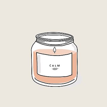 "calm candle" Sticker for Sale by cocoeri | Redbubble