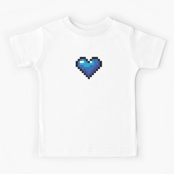 "8-bit blue heart" Kids T-Shirt for Sale by coolgarbage | Redbubble