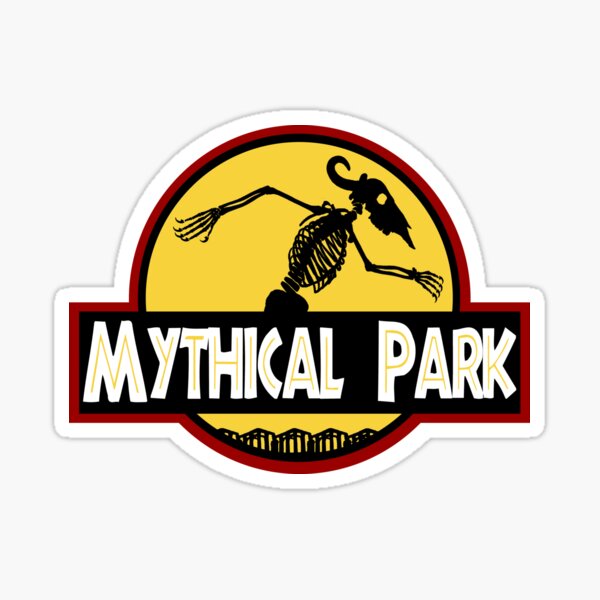 "Mythical Park Minotaur Yellow-Red Logo" Sticker for Sale by JNHolmsInc ...