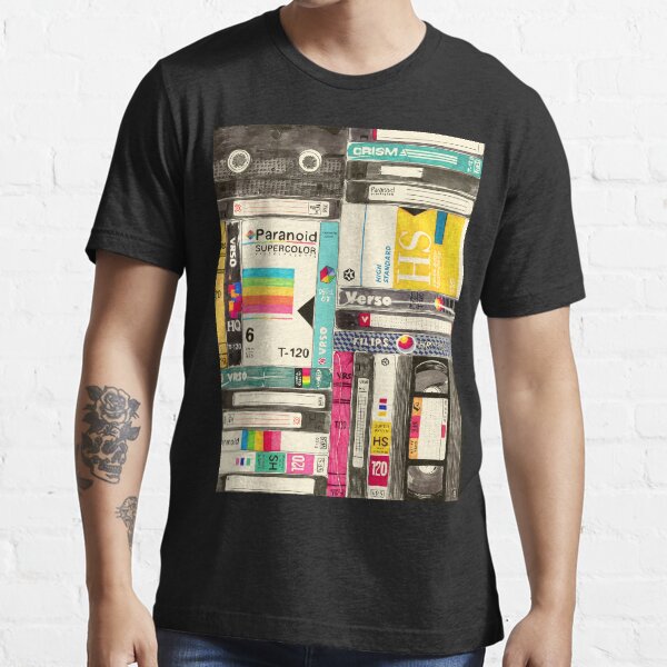 "Vintage VHS Tapes" T-shirt for Sale by mathiole | Redbubble | vintage ...