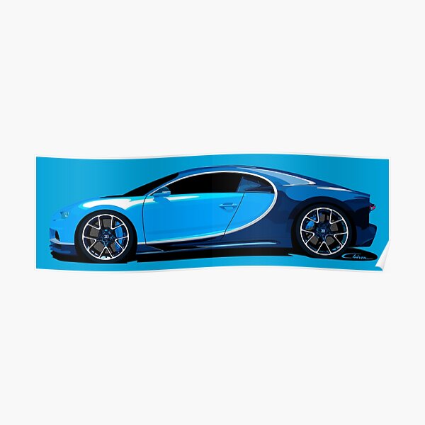 "Bugatti Chiron" Poster von AUTO-ILLUSTRATE | Redbubble