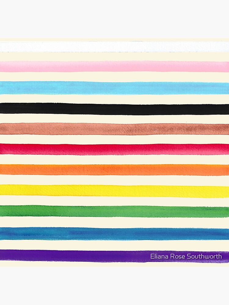 "Progress Pride Stripes" Poster by elianarosedsign | Redbubble