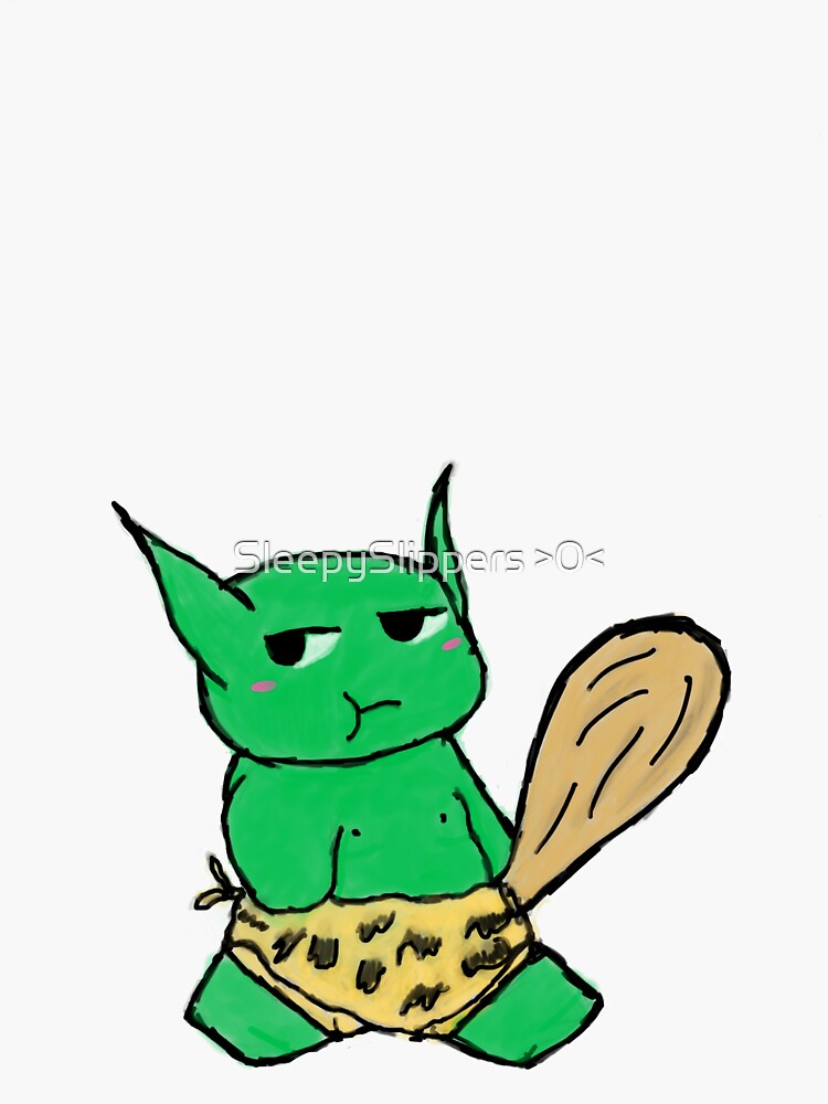 "chibi ogre" Sticker by shapunami | Redbubble
