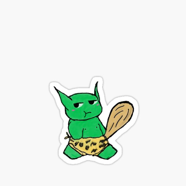 "chibi ogre" Sticker by shapunami | Redbubble
