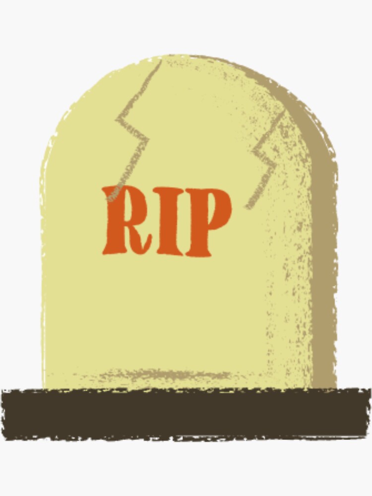 "RIP Halloween Style" Sticker for Sale by Lamadesigns | Redbubble