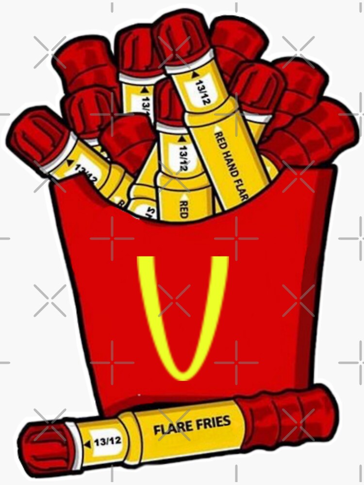 "Ultras Flare Fries" Sticker for Sale by NicosiaChamps26 | Redbubble