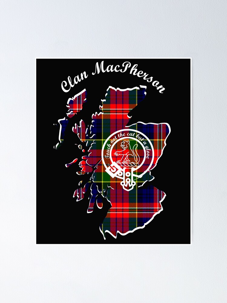 "Clan MacPherson Scotland Map Crest" Poster by ljrigby | Redbubble