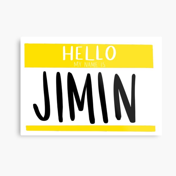 Name Jimin Metal Prints | Redbubble