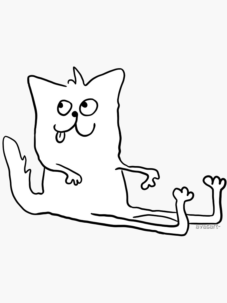 "Harry styles cat " Sticker for Sale by avasart- | Redbubble