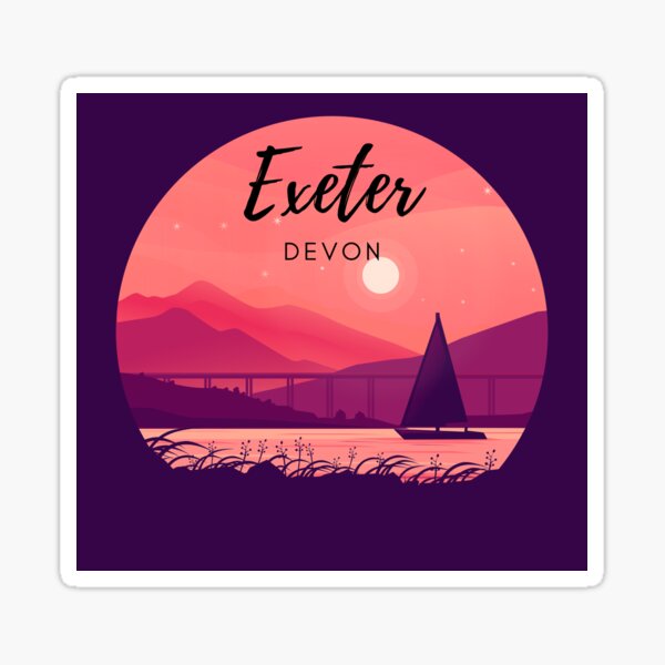 "Exeter, Devon" Sticker for Sale by corralmontana | Redbubble