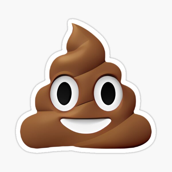 "Pile Of Poo Poop Emoji High Quality Imessage" Sticker for Sale by ...