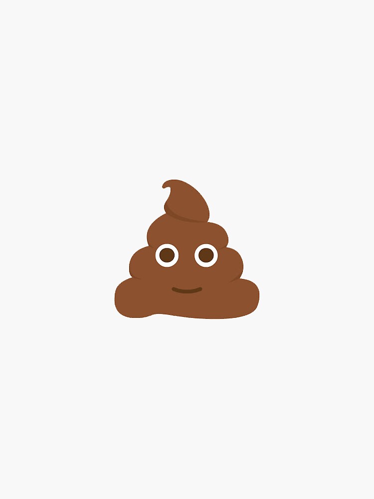 "Poopy Emoji" Sticker for Sale by ManikinArt | Redbubble