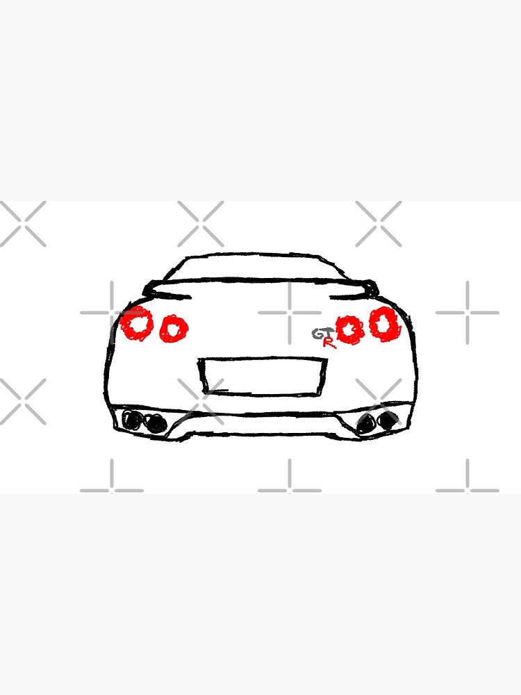 "Nissan GTR Cartoon" Poster by CaptainSwoosh | Redbubble