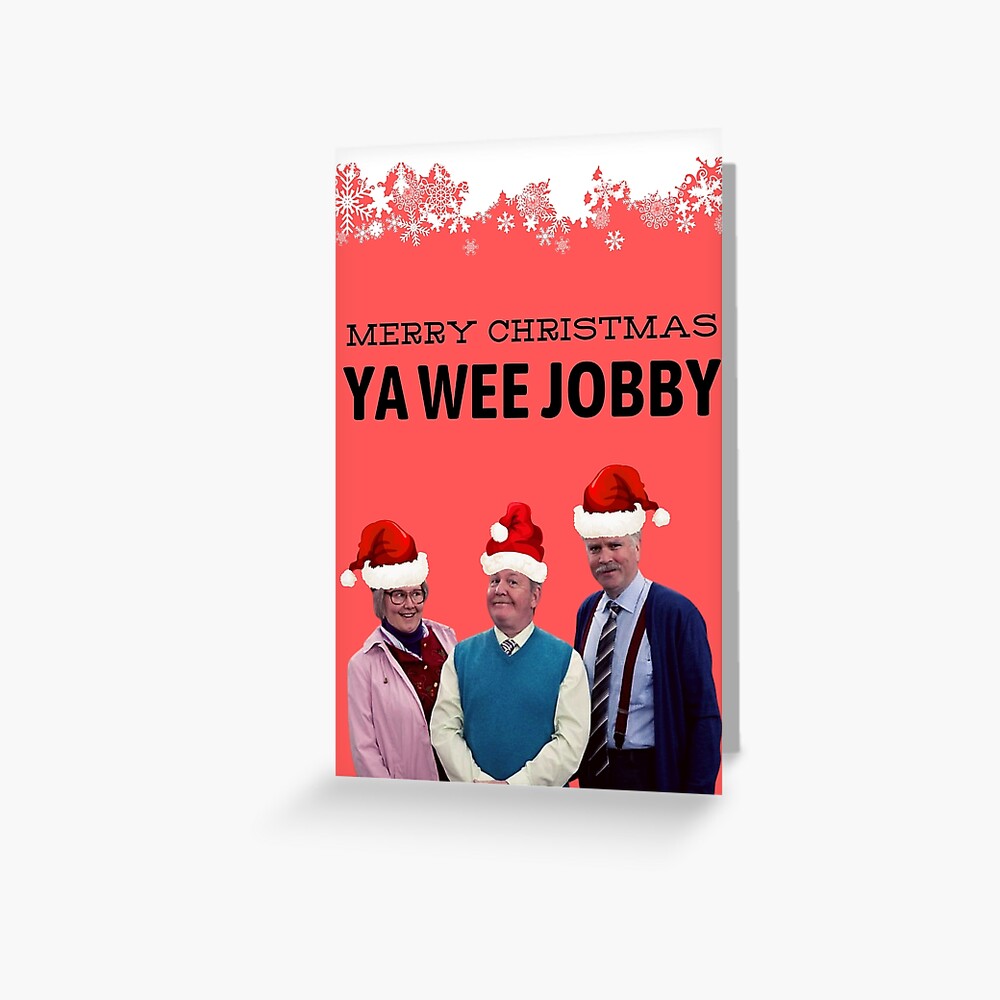 "Merry Christmas Ya Wee Jobby - Jack, Victor and Isa" Greeting Card for ...