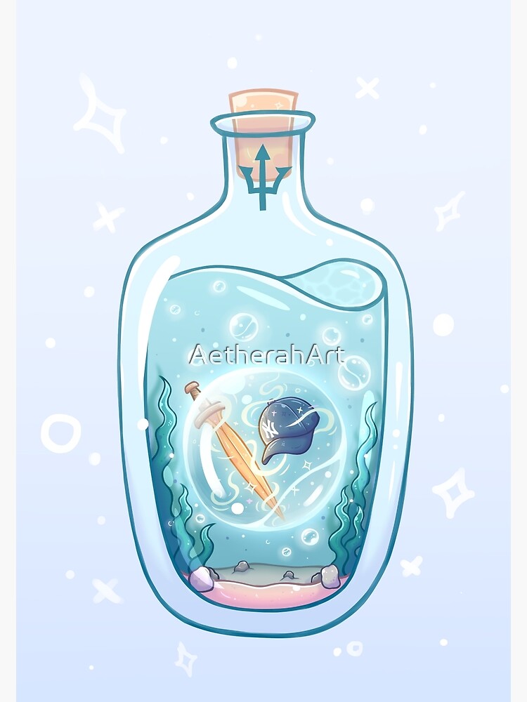 "Seaweed Brain and Wise Girl in a Bottle" Photographic Print for Sale ...