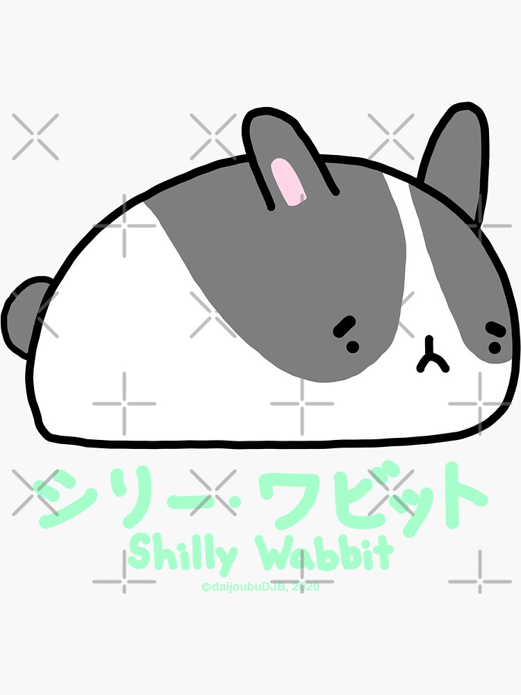 "[Wamu Wabbit] Chubby Dutch Bunny Rabbit" Sticker for Sale by ...