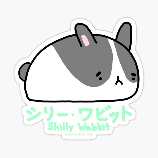 "[Wamu Wabbit] Chubby Dutch Bunny Rabbit" Sticker for Sale by ...