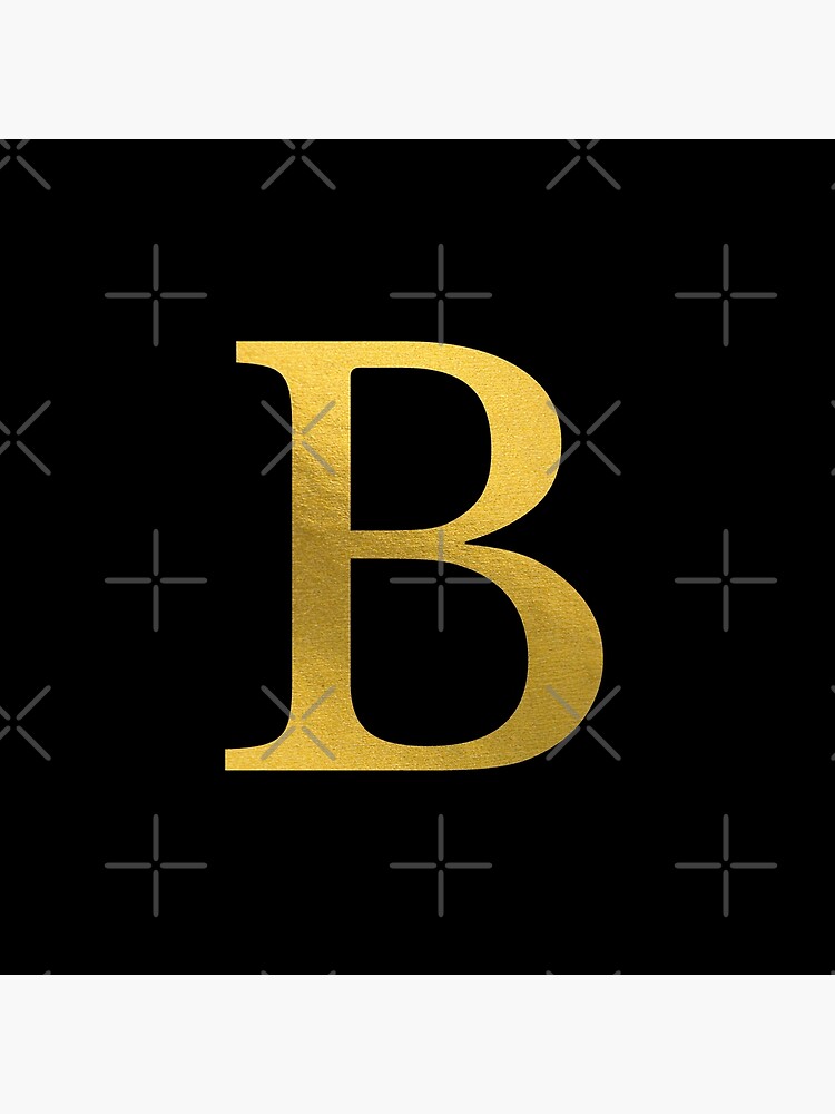 "Letter B - Gold Color" Poster by FunStudio | Redbubble