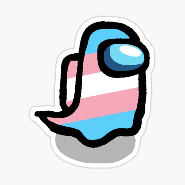 Among Us Trans Pride Stickers | Redbubble