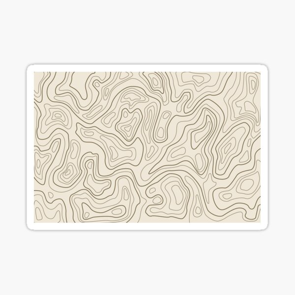 "topographic lines" Sticker by FelpoStore | Redbubble