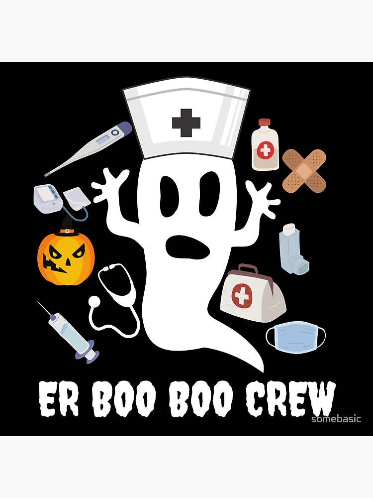 "ER Boo Boo Crew " Sticker by somebasic | Redbubble