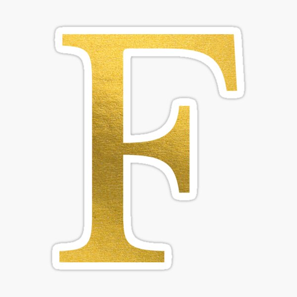 Letter F Stickers | Redbubble