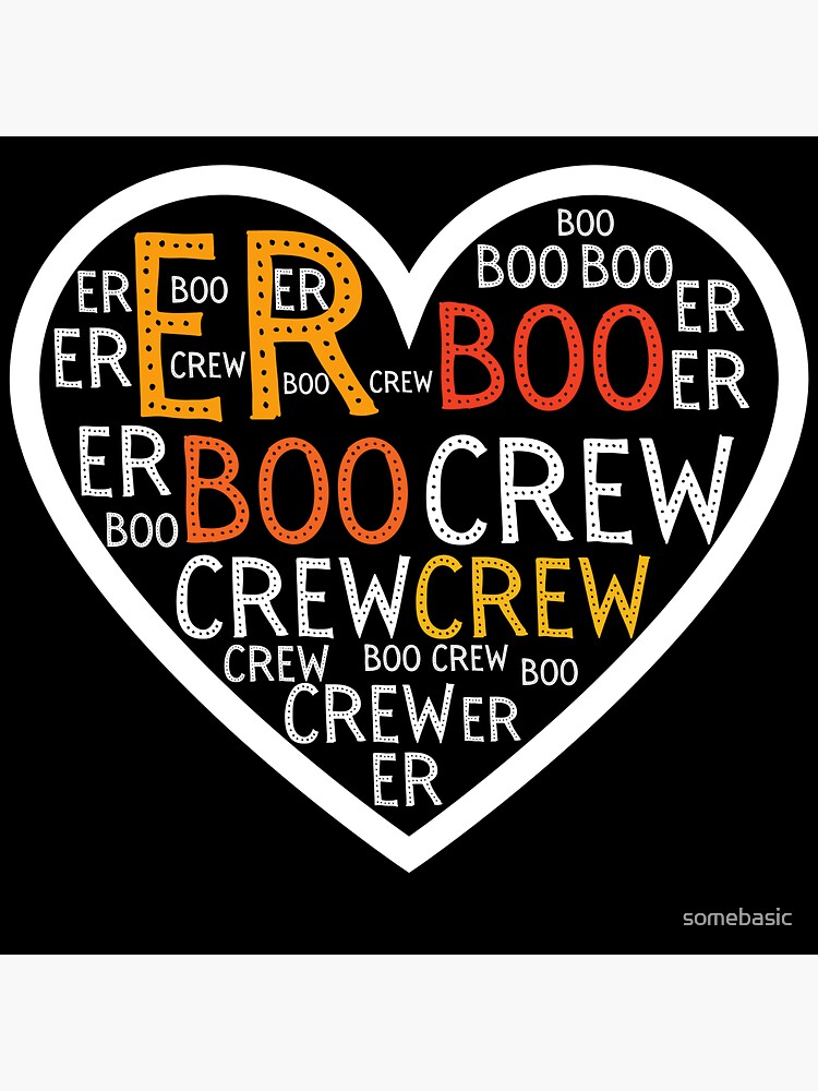 "ER Boo Boo Crew Heart Shaped" Sticker for Sale by somebasic | Redbubble