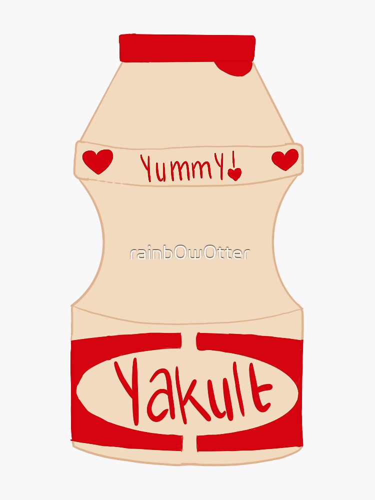 Pegatina «Pegatina Yakult» de rainb0w0tter | Redbubble