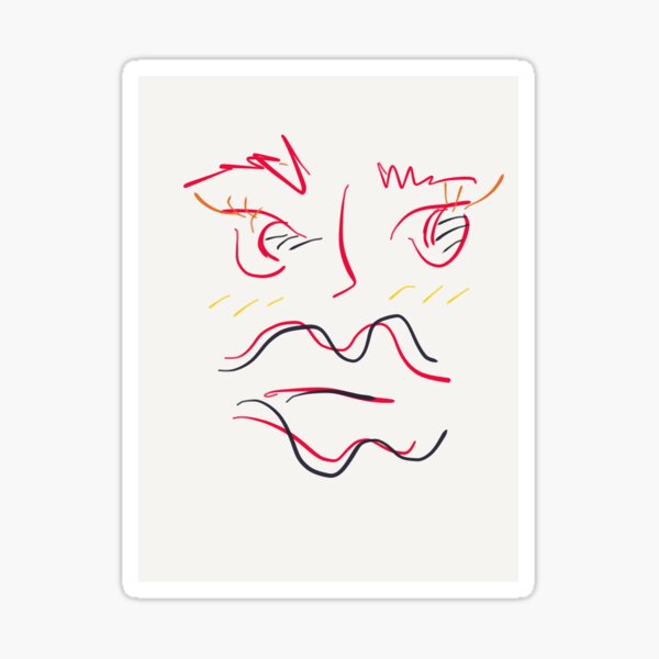 "Blank Face" Sticker for Sale by screwedsofia | Redbubble