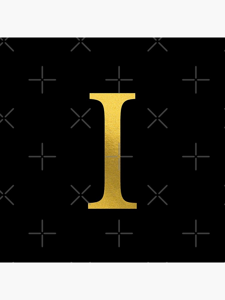 "Letter I - Gold Color" Poster for Sale by FunStudio | Redbubble