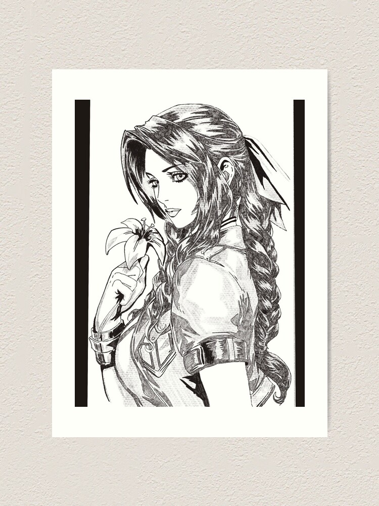 "Aerith Gainsborough, Pencil Sketch" Art Print for Sale by Jetjetsam ...