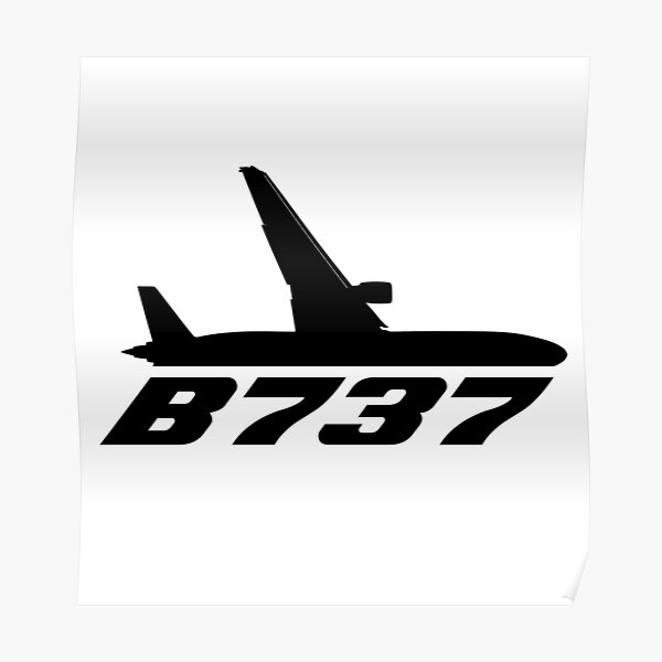 "B737 " Poster for Sale by Joel-Designs | Redbubble