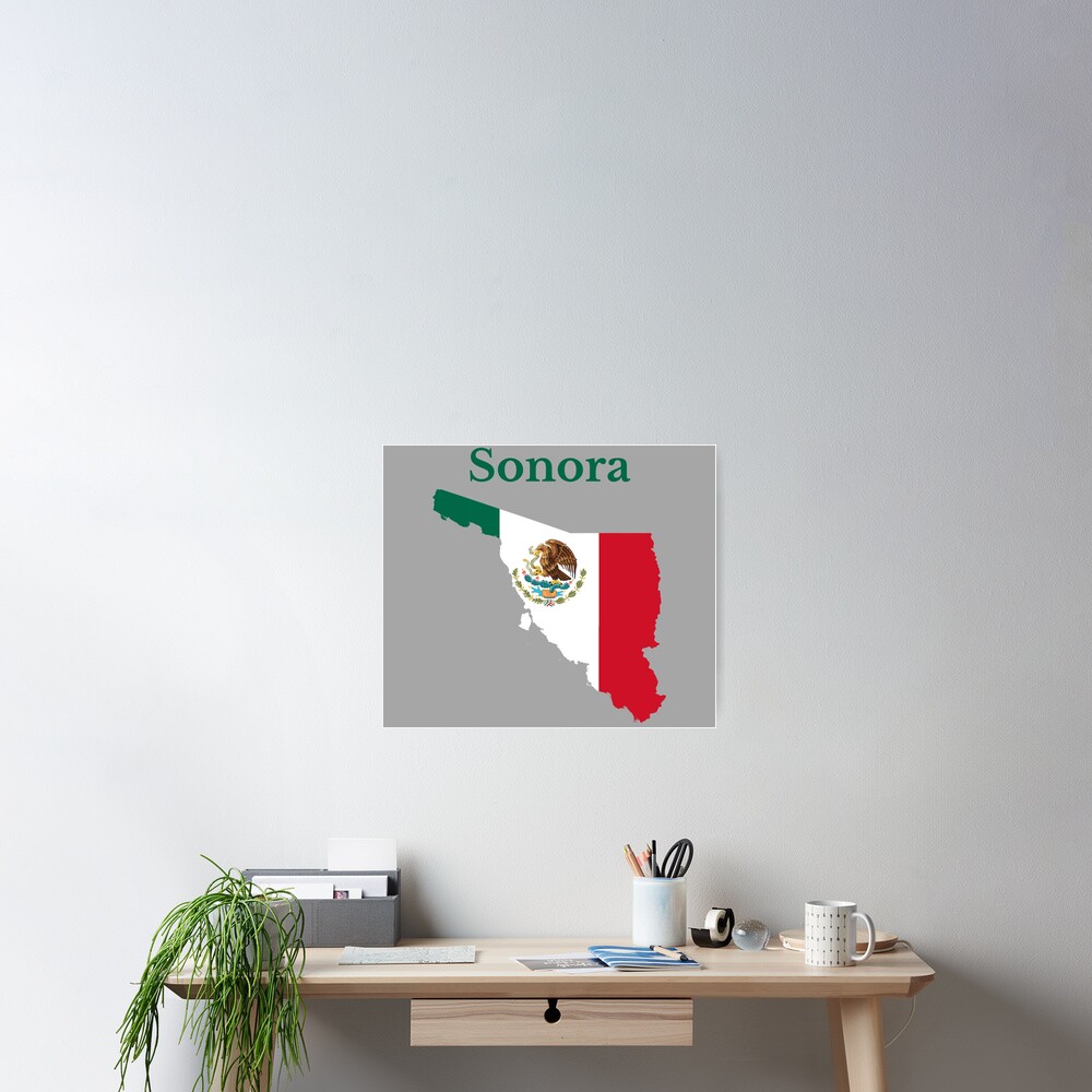 "Sonora State Map, Mexico." Poster for Sale by marosharaf | Redbubble