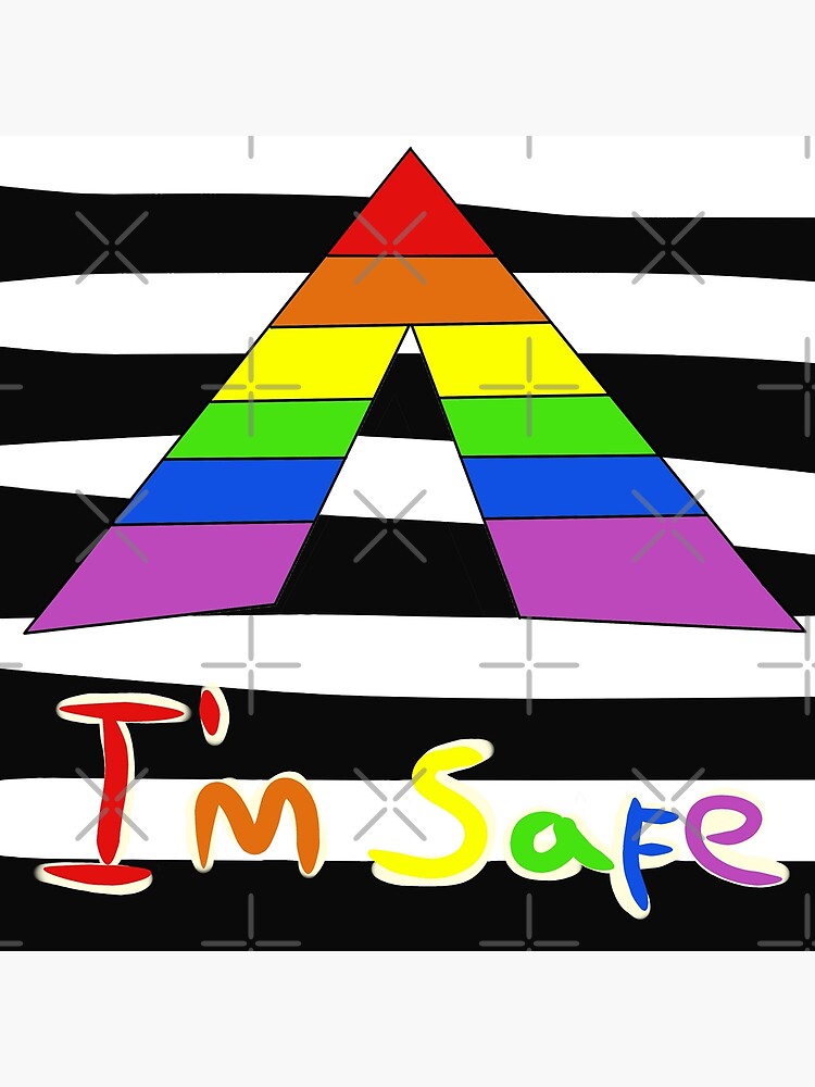 Póster «Bandera de soy un aliado seguro» de MagicGnome47 | Redbubble