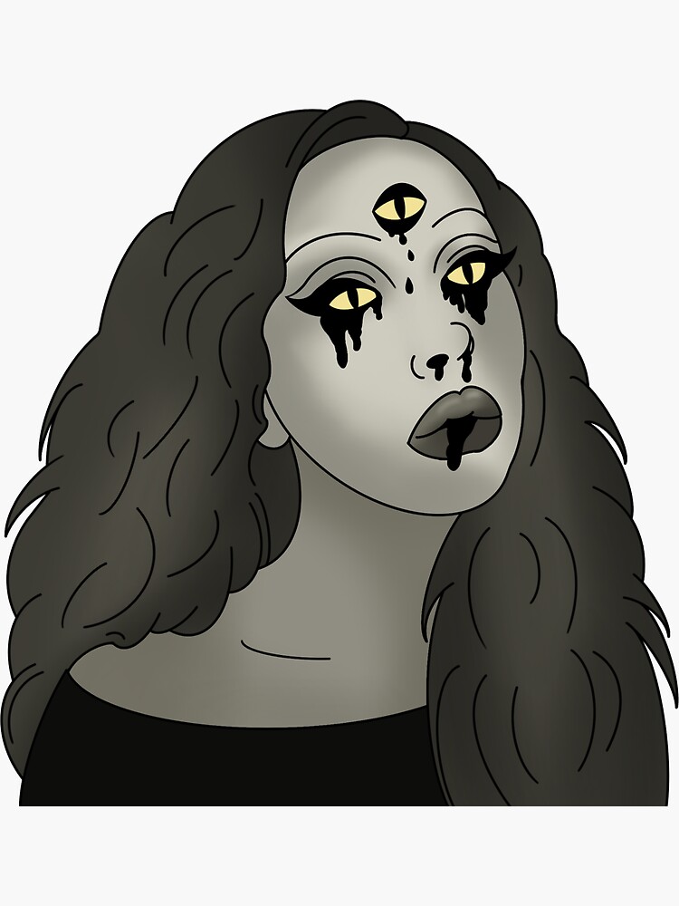 "Snake eyes" Sticker for Sale by arakkura | Redbubble