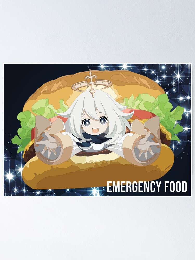 "paimon emergency food" Poster by kiraisranga | Redbubble