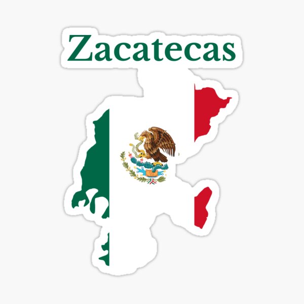 "Zacatecas State Map, Mexico." Sticker for Sale by marosharaf | Redbubble