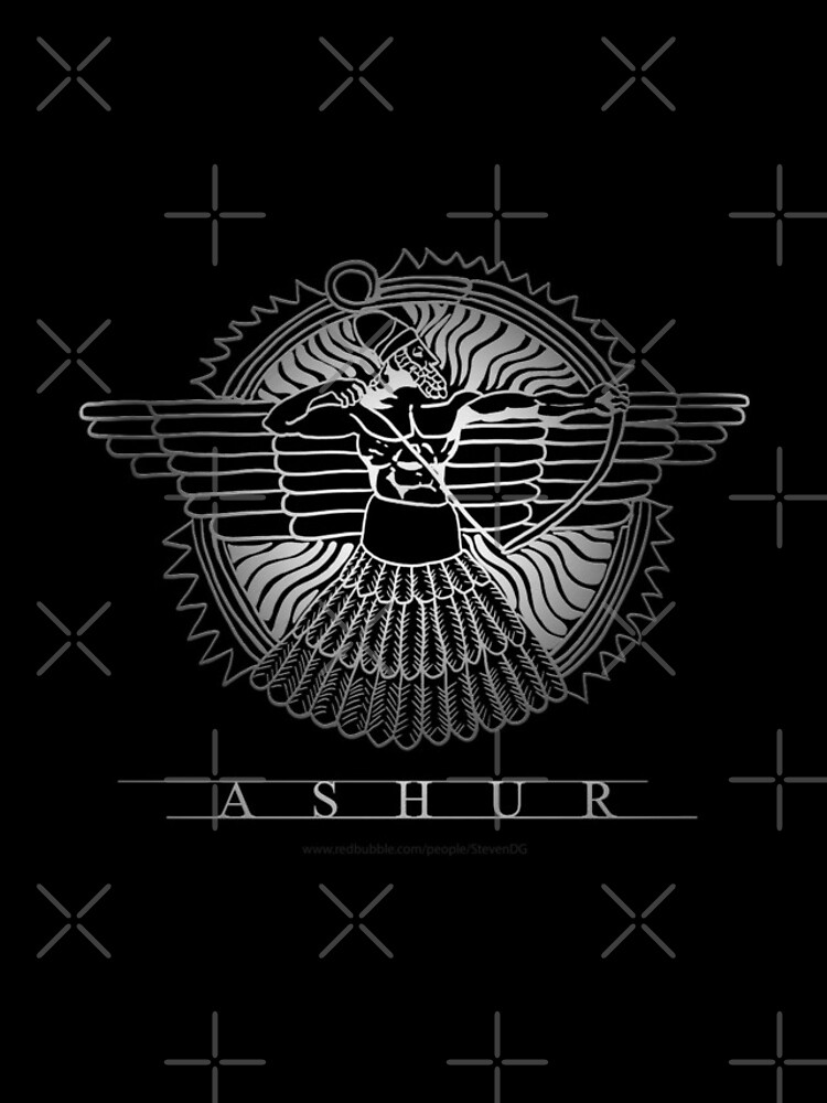 "Assyrian god Ashur on Black" iPhone Case for Sale by StevenDG | Redbubble