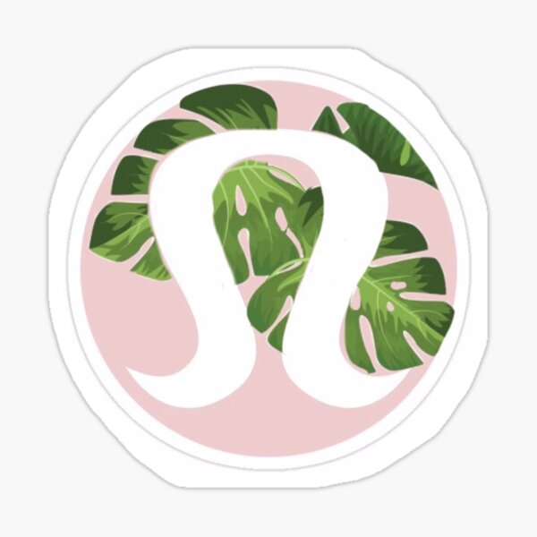 "VSCO pink palm leaf Luluelmon logo sticker" Sticker by FionaVogt ...