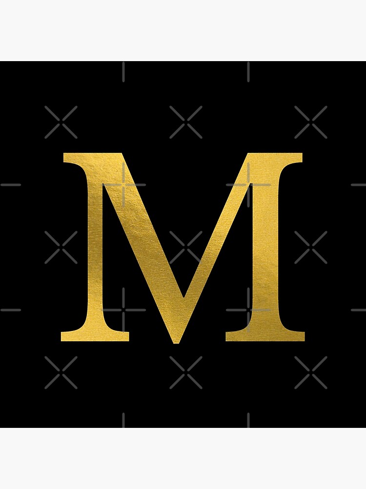 Lámina artística «Letra M - Color dorado» de FunStudio | Redbubble